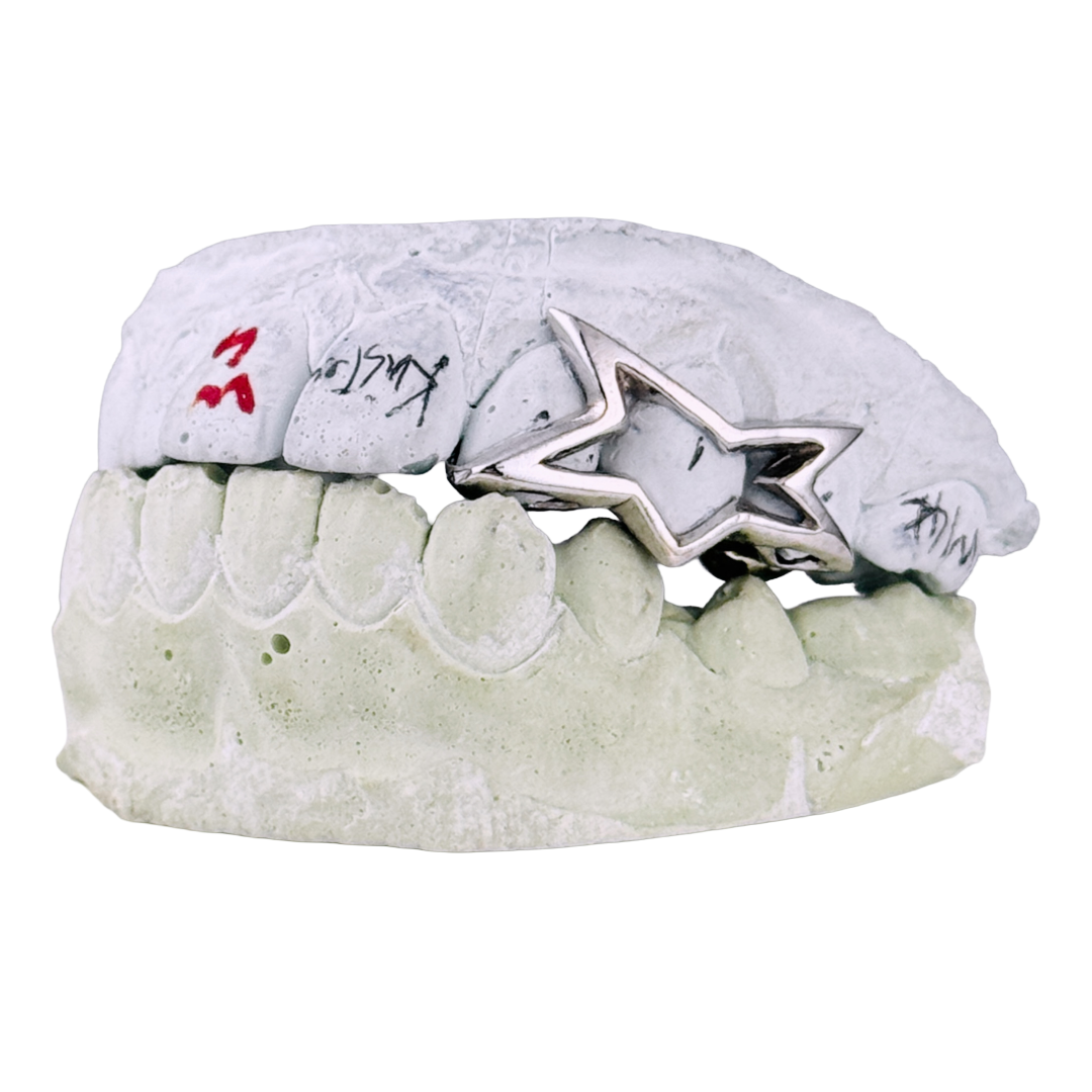Grillz - Dental Jewelry - Star - 3 teeth (10K - 14K - Silver) – Grillz ...